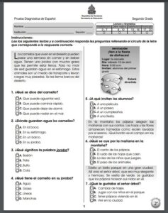 Prueba Diagnóstica Español Segundo Grado 📖 Libros Honduras